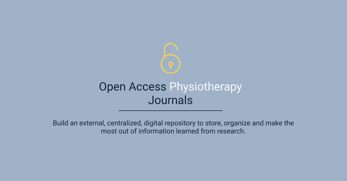 Open Access Physiotherapy Journals